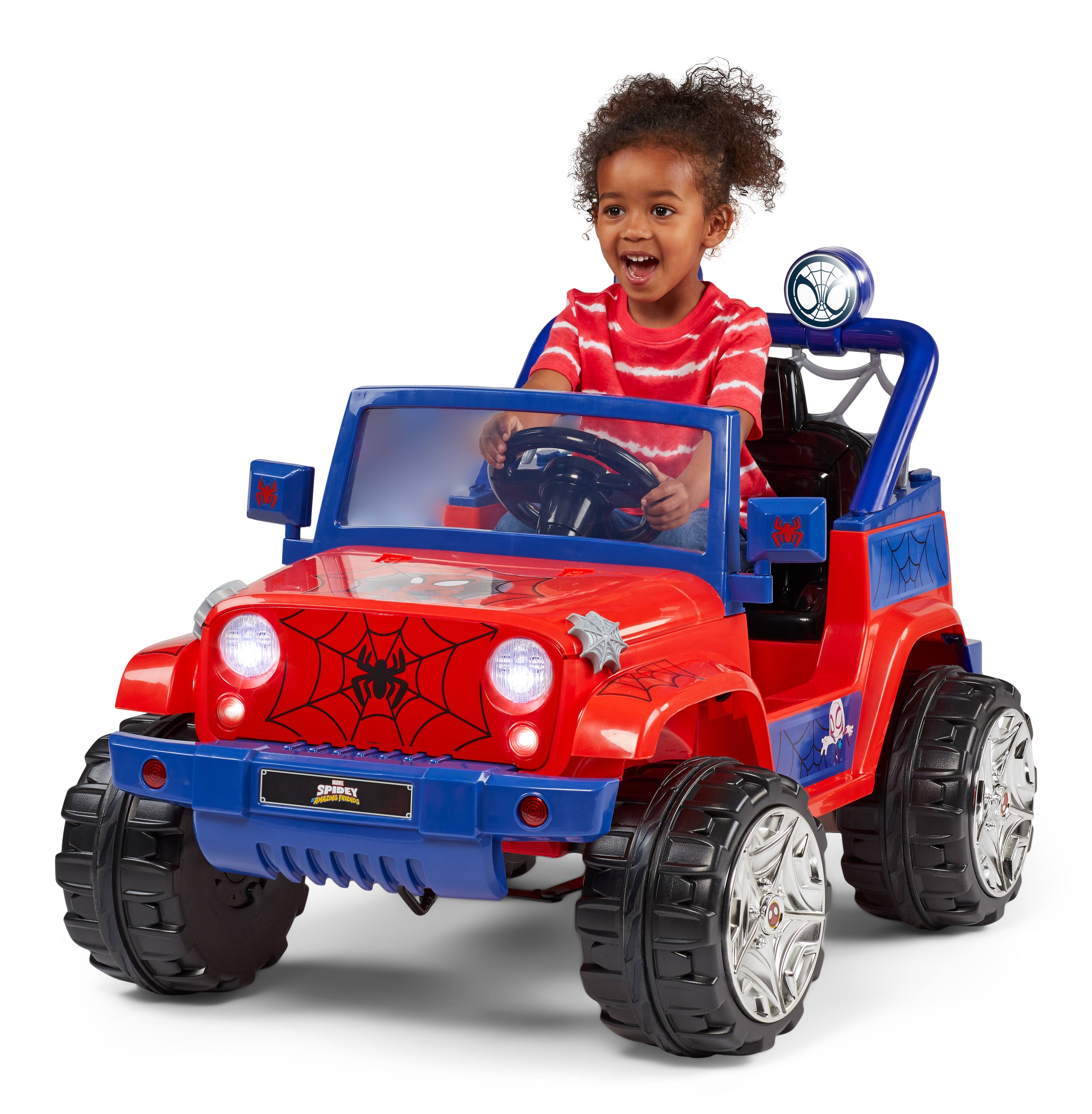 Kid Trax Marvel Spidey and His Amazing 4x4 Wheels Kids Electric Ride On ...